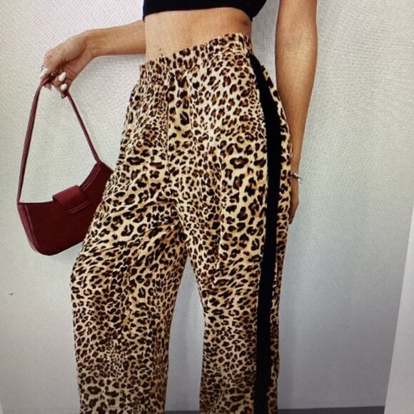 High Quality | Pants & Jumpsuits | Wide Leg Print Side Stripe Pants ...